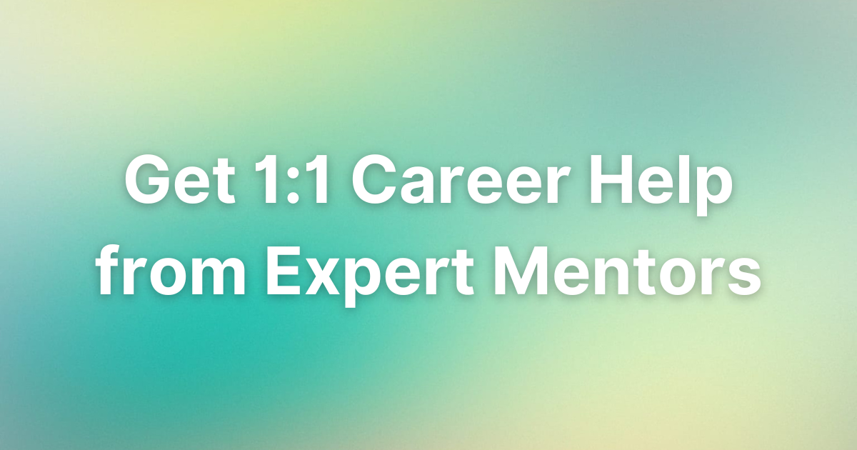 cofchat | Get 1:1 career help from expert mentors